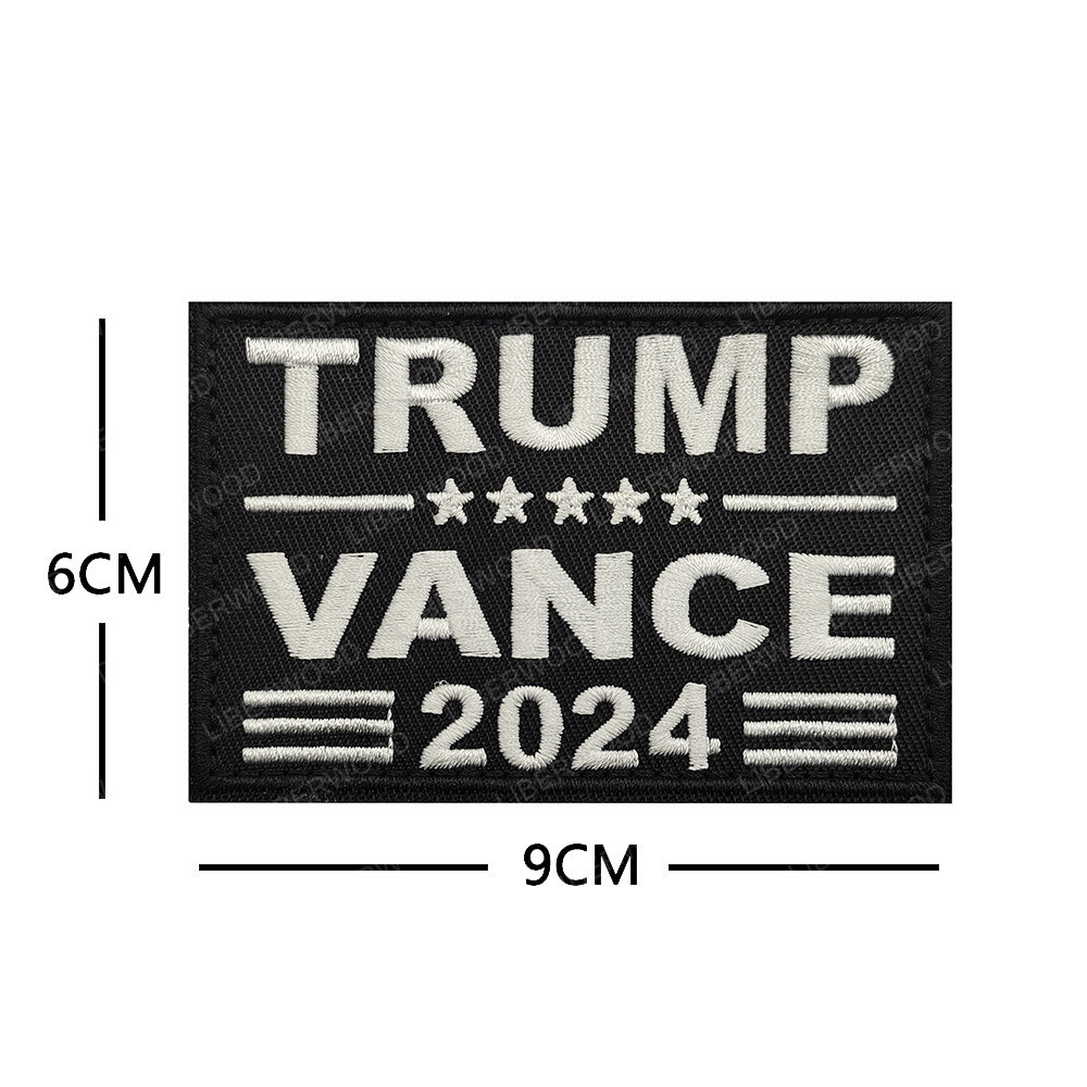 Trump MAGA VANCE 2024 Patches Make America Great Again Red Hat Badge ...