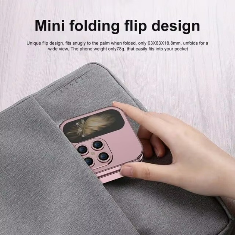 Flip Mobile Phones 1.77 inches Keypad 2G Foldable Mini Phone mini cell ...