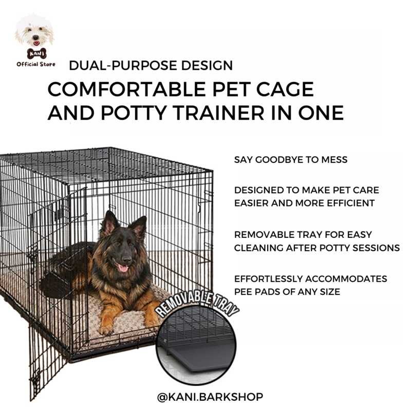Dog KANI Collapsible Sa Poop Tray Heavy Duty Foldable Pet Cage 30Cm ...
