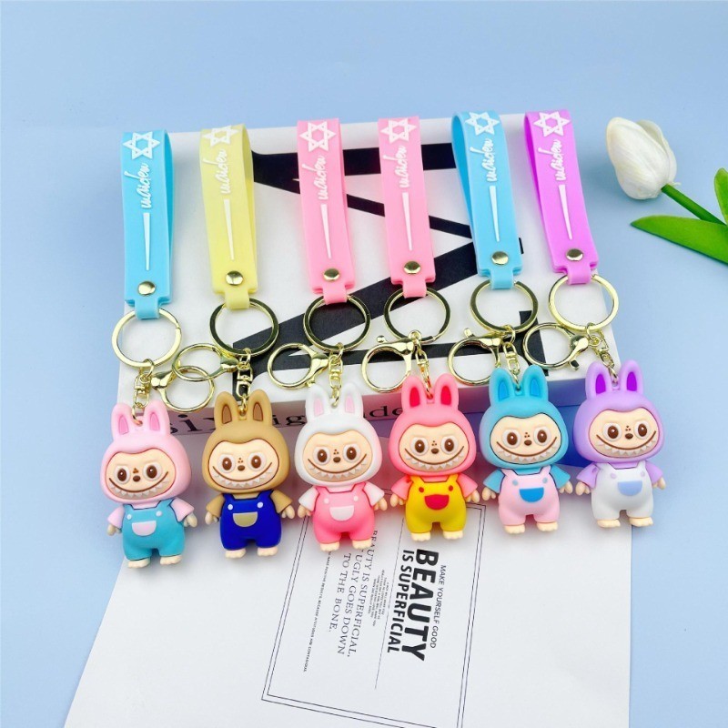 New Labu Keychain for Students, Cute Cartoon Little Sheep Doll, Blind ...