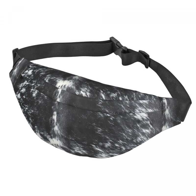 Animal Cowhide Texture Print Fanny Pack Men Women Rustic Cow Faux Fur ...