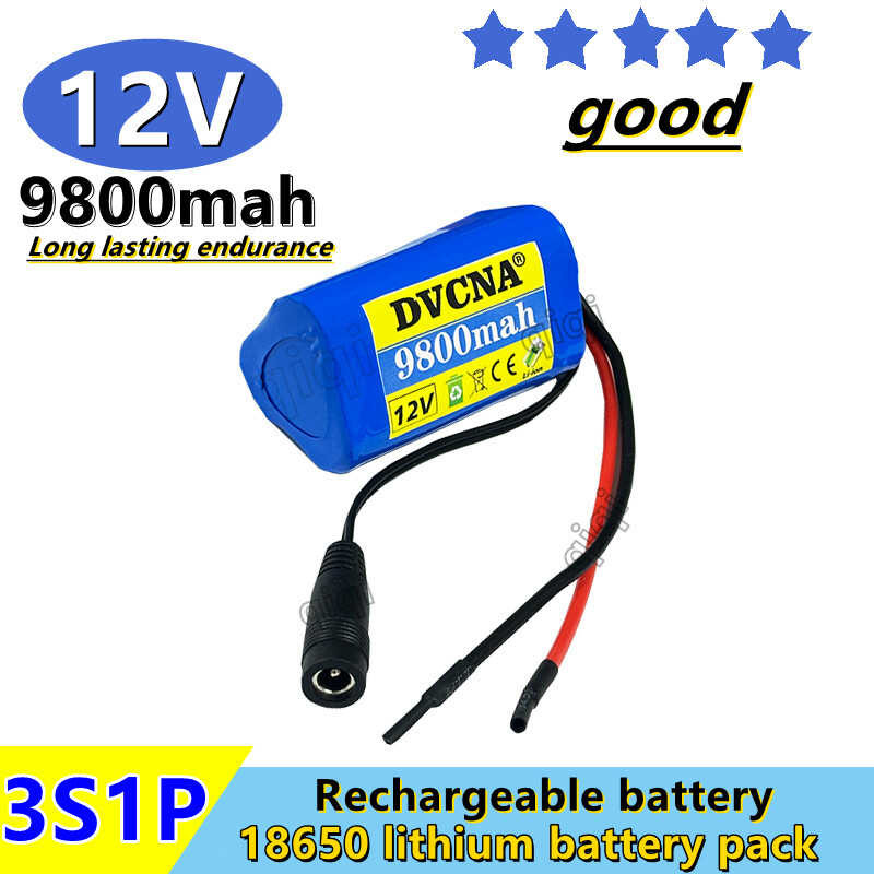 18650Battery 12V 3S1p 9800Mah 18650 Lithium-Ion Battery Pack With BMS ...