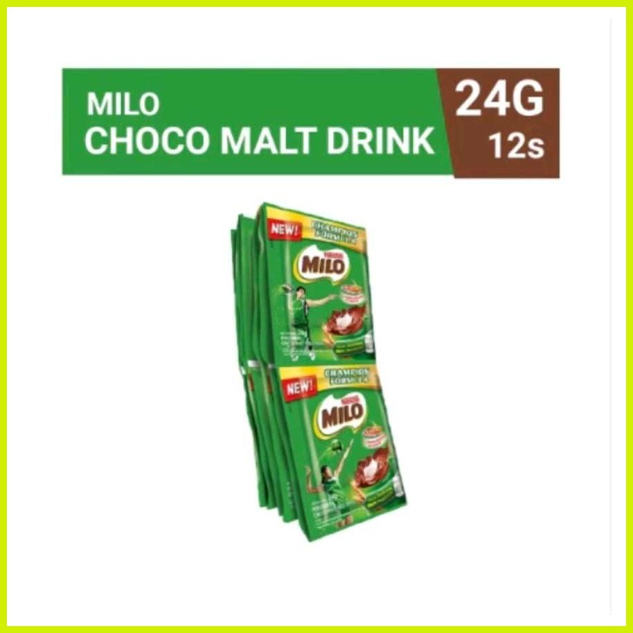 Milo Chocomalt Milk Drink (24g x 12 sachets) | Shopee Philippines