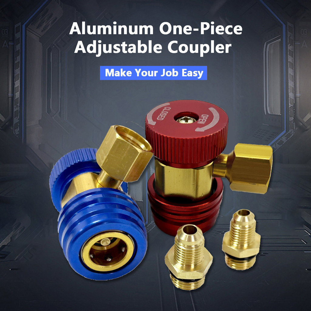 NEW Freon R134A H/L Auto Car Quick Coupler Connector Brass Adapters Air ...