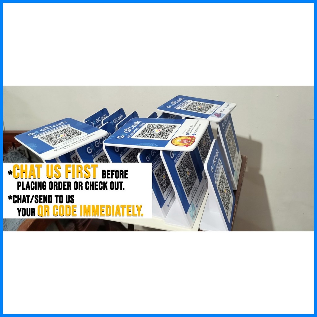 QR code display for Gcash, Maya, Bank. Scan to Pay 5mm makapal | Shopee ...