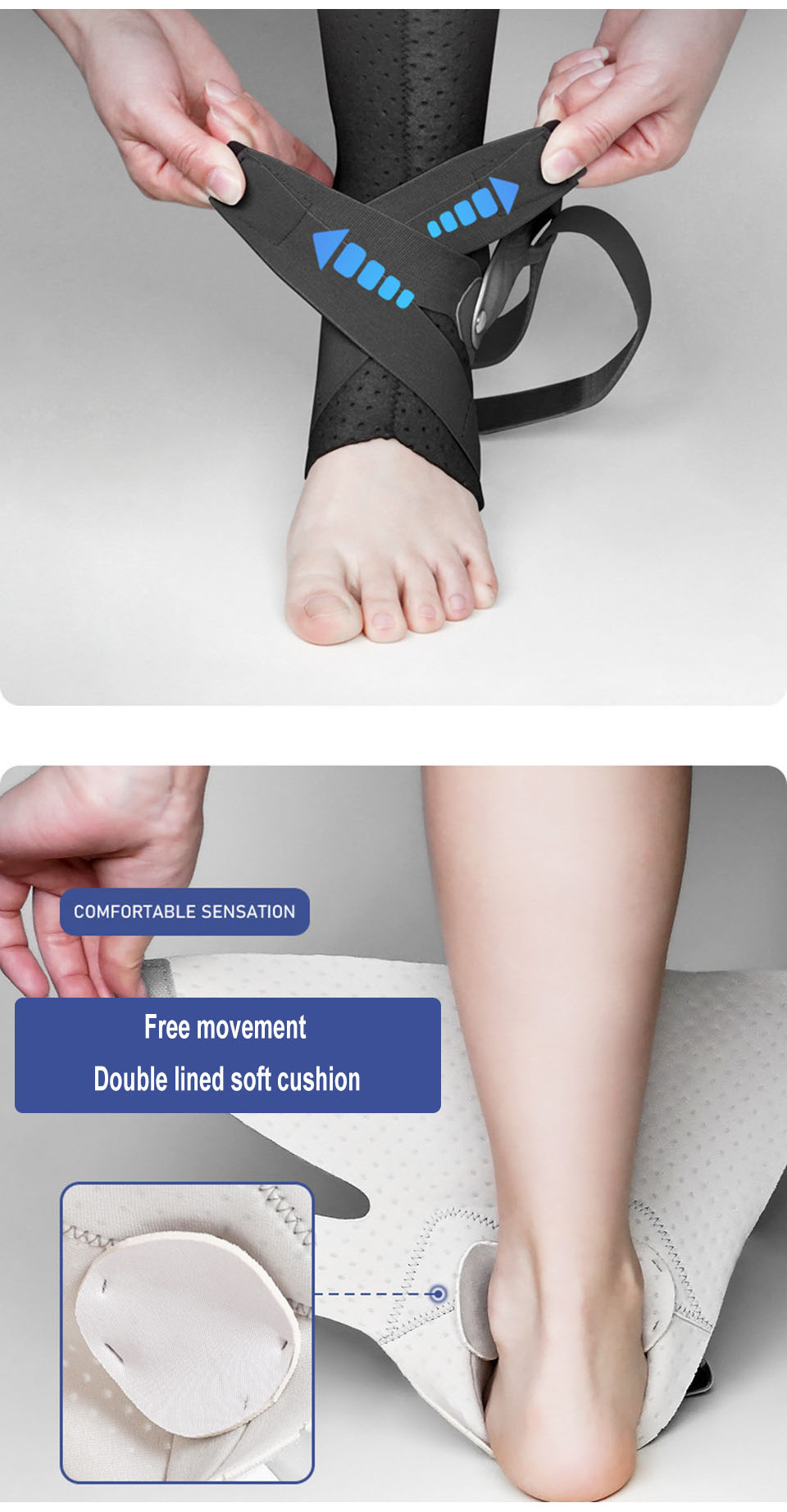 AOLIKES 1PCS Ankle Sprained Support Brace Ankle Splint Stabilizer ...