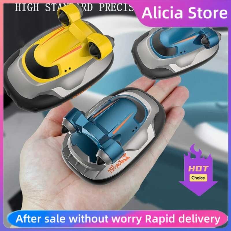 10Km/H 4Ch New Mini RC Boat Water Game Toys Remote Control Speedboat ...