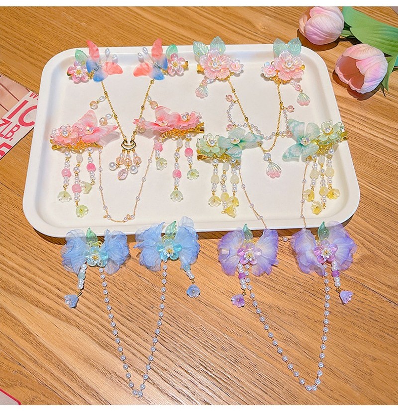 Children Antique Hanfu Headdress Girls Chinese Style Super Fairy ...