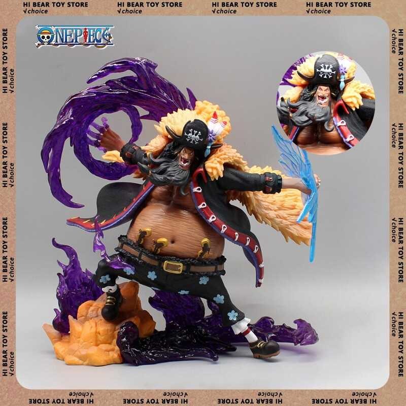 Piece One Anime Figure Blackbeard Figures Action Figurine 21Cm Gk Pvc ...
