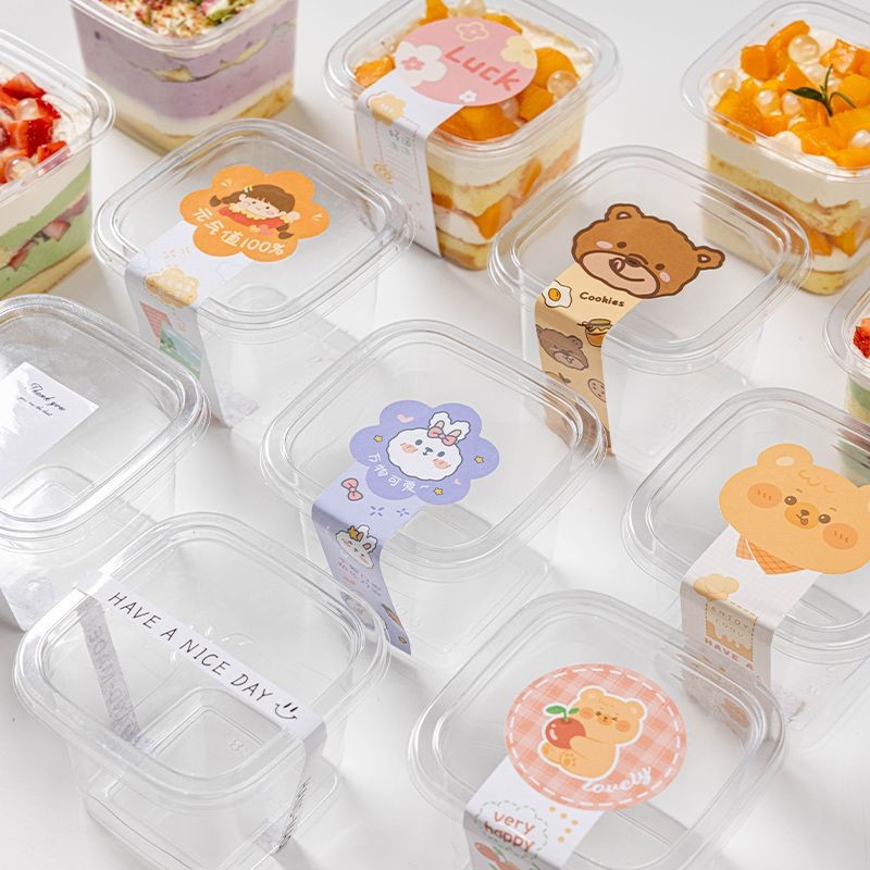 Square Cake Box Packaging Box Tiramisu Dessert Taro Paste Mochi Meat ...