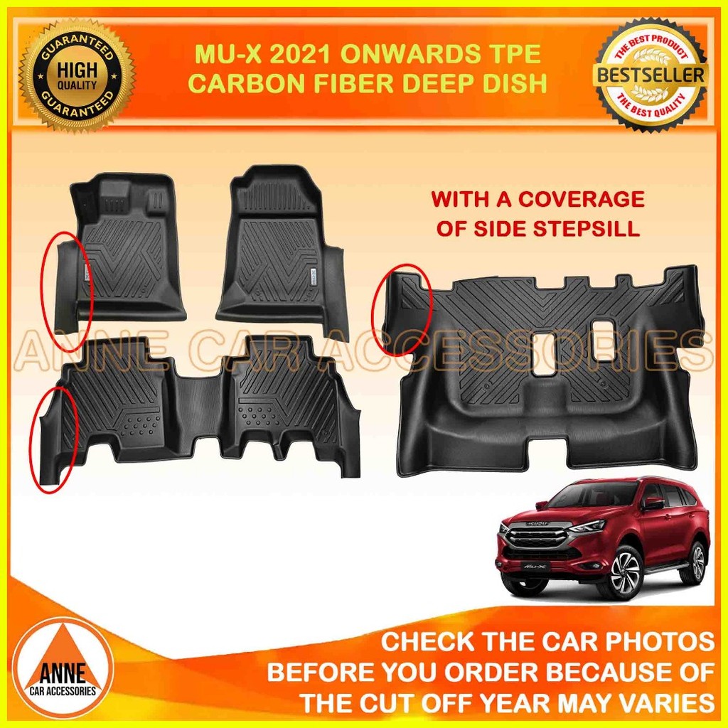 5D / TPE Car Deep Dish Matting for Isuzu MU-X/MUX 2014 - 2023 OEM ...