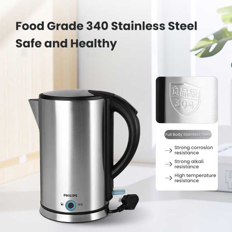 Philips HD9316/03 Electric Kettle 1700ML 304 Stainless Steel Temperature Controller House ...