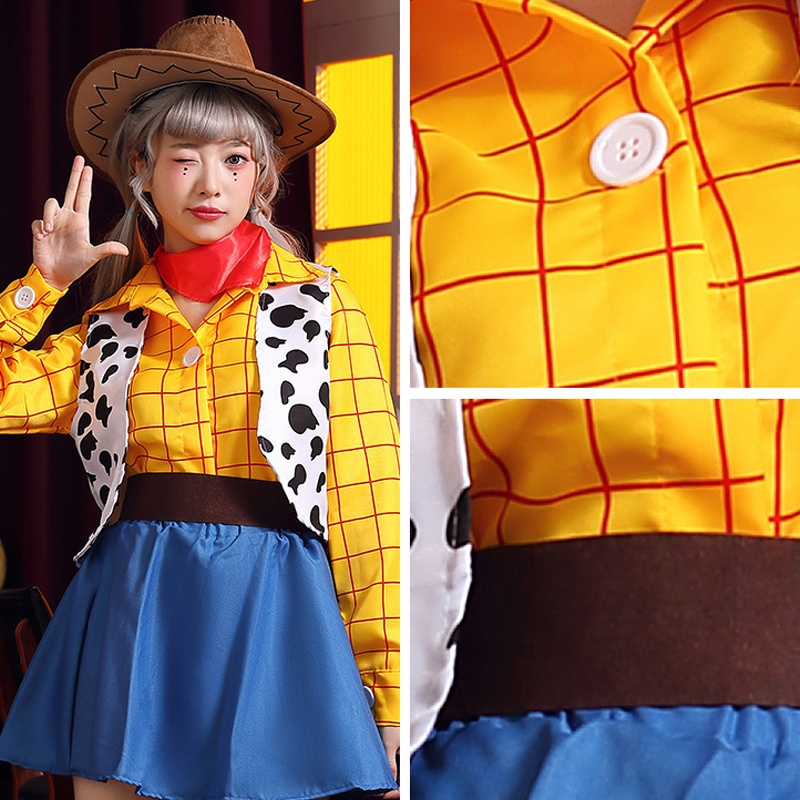 Western Cowboy Cow Girl Toy Story Woody Jessie Cosplay Costume Sexy ...