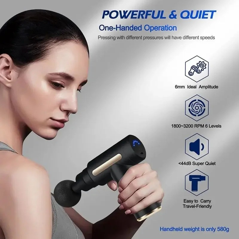 Mini Fascia Gun Wireless Massage Gun Muscle Relaxation Massage ...