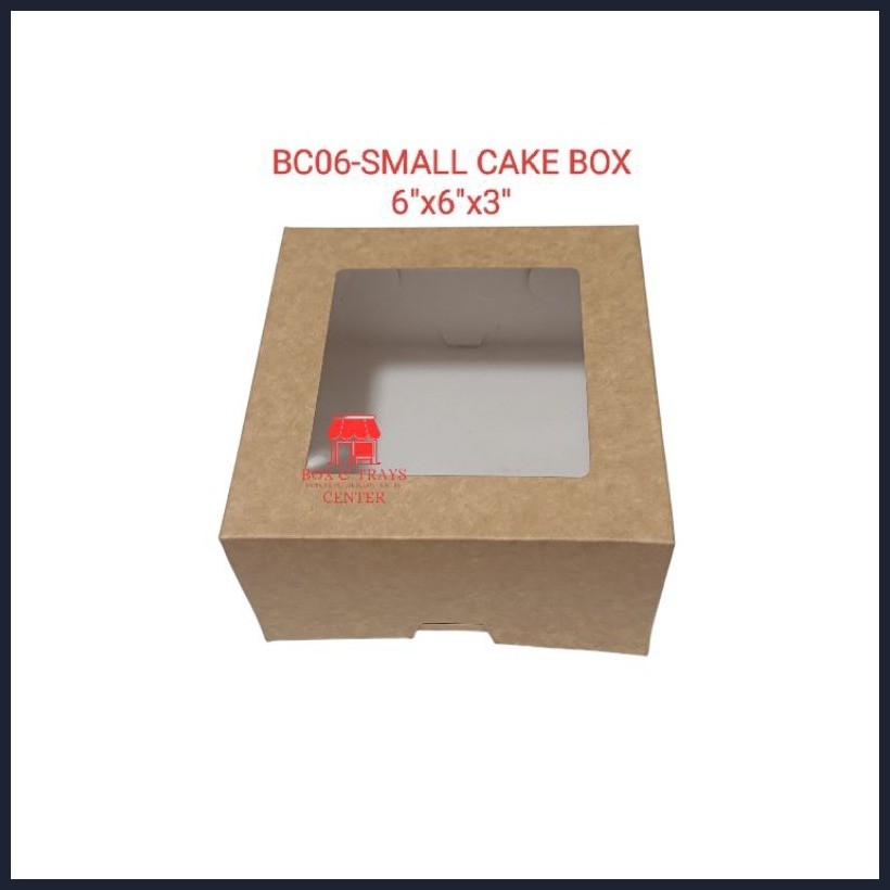 ☀️ (10/20pcs) 6x6x3 CUPCAKE BOX/CAKE BOX SMALL/PASTRY BOX/KRAFT BROWN ...