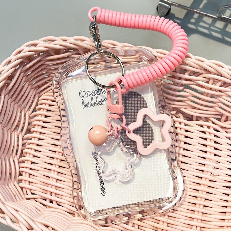 Creative Design Kpop Photocard Holder Transparent Card Holder Keychain ...