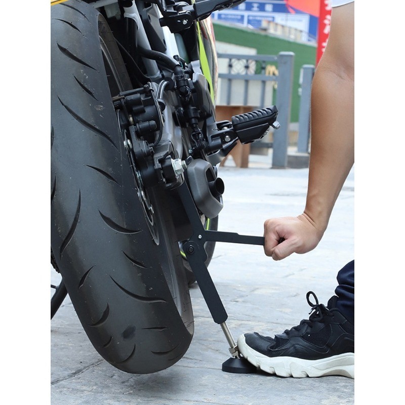 Foldable Motorcycle Wheel Support Side Stand Paddock Portable Lifting ...