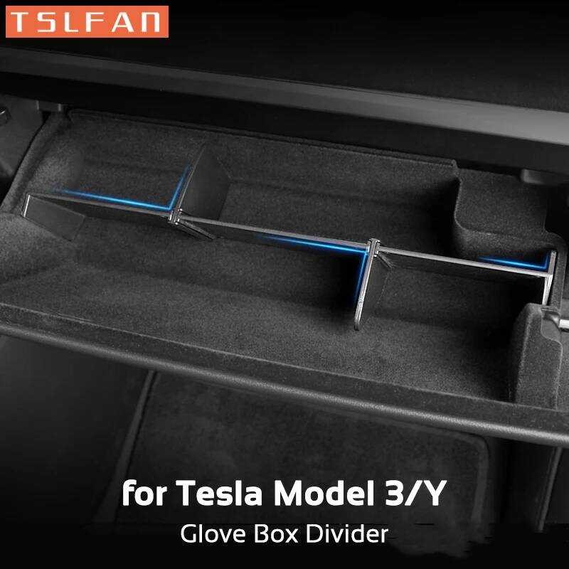For Tesla Model Y 3 2020-2023 LHD Box Divider Organizer Partition ...