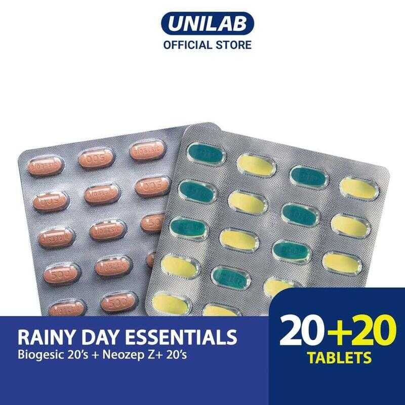Unilab Rainy Day Essentials: Biogesic 20S + Neozep Z+ - Kit For ...
