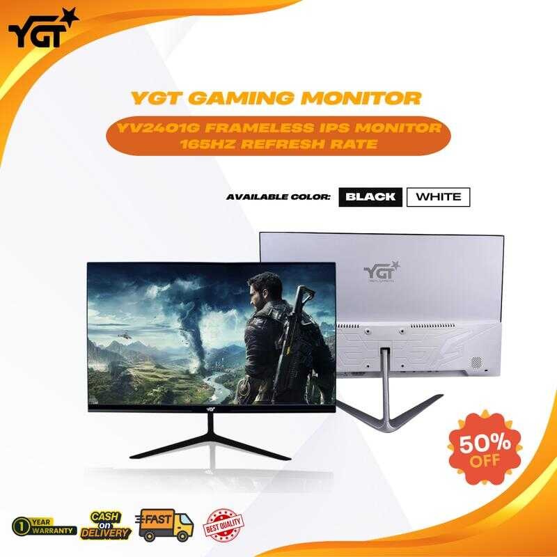 YGT Yv2401g 24'' 165Hz Frameless Flat LED Gaming Monitor For Computer ...