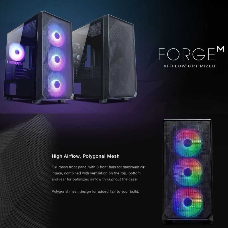 Forge Tecware M Omni ARGB MATX Desktop Computer PC Case | Shopee ...