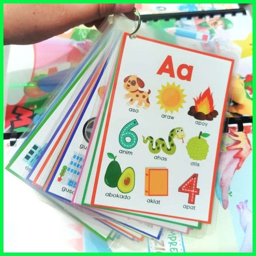 Filipino Flashcards Educational Learning Reading Material Alpabeto ...