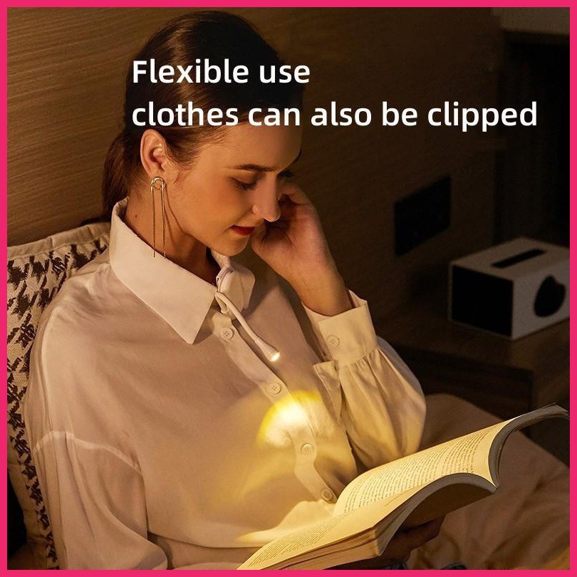 Creative Clip Night Light Portable Rechargeable Book Clip Light Led Eye ...
