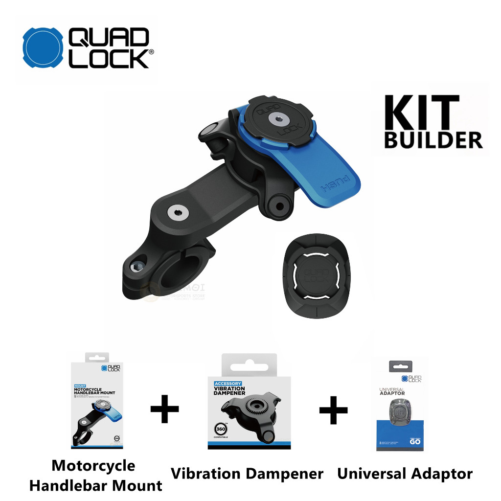 Quad Lock Motorcycle Handlebar Mounts for Motorcycles Smartphone Mounts ...