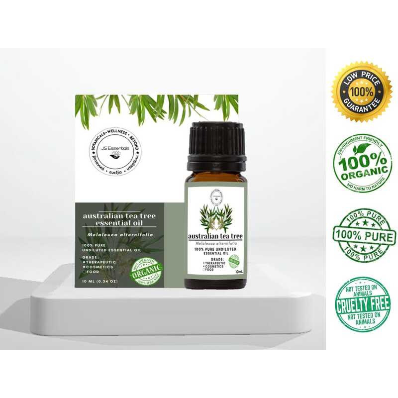 Australian Tea Tree Essential Oil (100% Pure Undiluted Organic ...