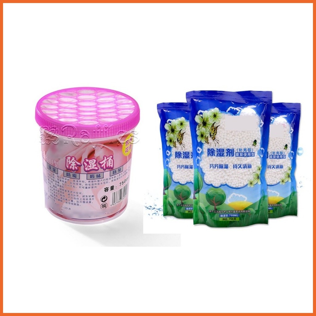 ♂ Dry box Tub 350grams with 3 Refills 350gram pouches refill dessicant ...