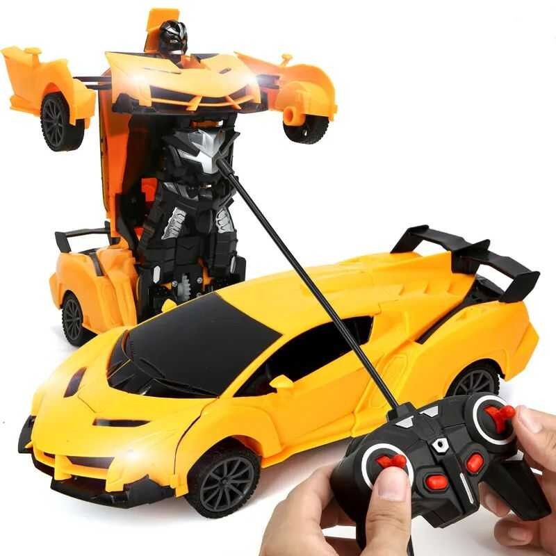 1/18 Rc Transformer Car 2 In 1 Transformation Robots Models | Shopee ...