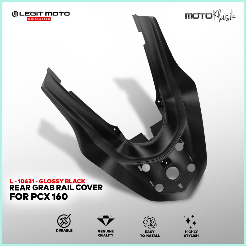 LEGITMOTO GENUINE HONDA PCX 160 REAR PASSENGER GRAB BAR RAIL COVER ...