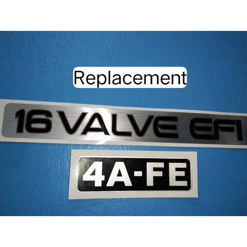 93-2000 Toyota Corolla 4Afe Engine Decals (Replacement Only) | Shopee ...