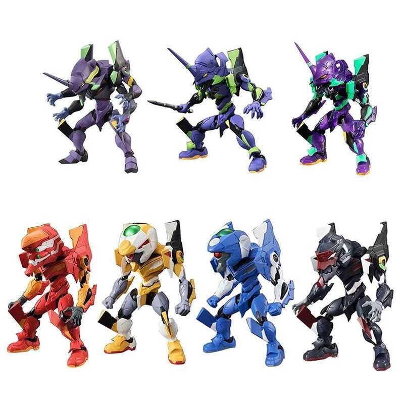 22 Evangelion EVAQ Version Purple Unit-01 Unit-02 Mecha Transformable ...