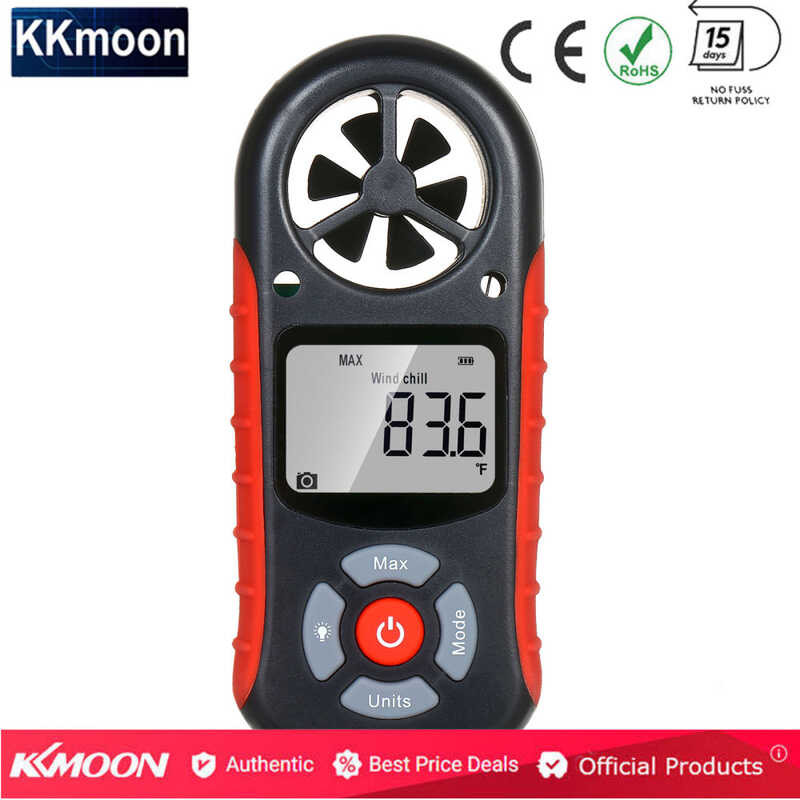 M 8 In 1 Handheld Anemometer Wind Speed/Wind Chill/Temperature/Humidity ...