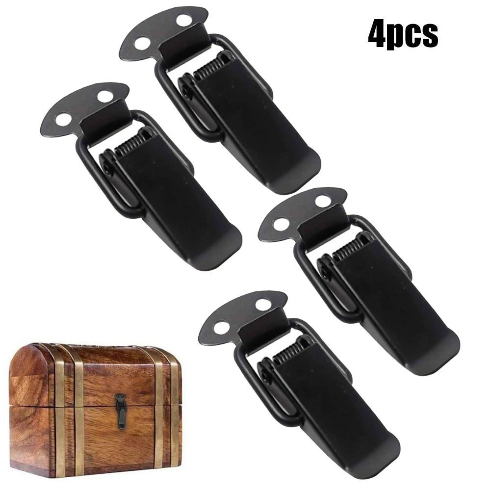 July new ️4/10x Latch Spring Loaded Clip Box Hinge Snap Closure Crate ...