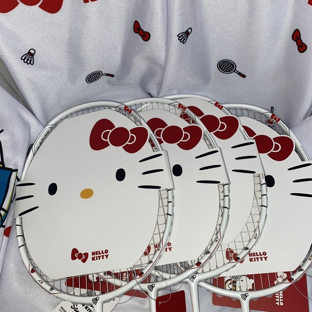 Authentic KT Cat HelloKitty Badminton Racquet Ultra Light 4u Single ...