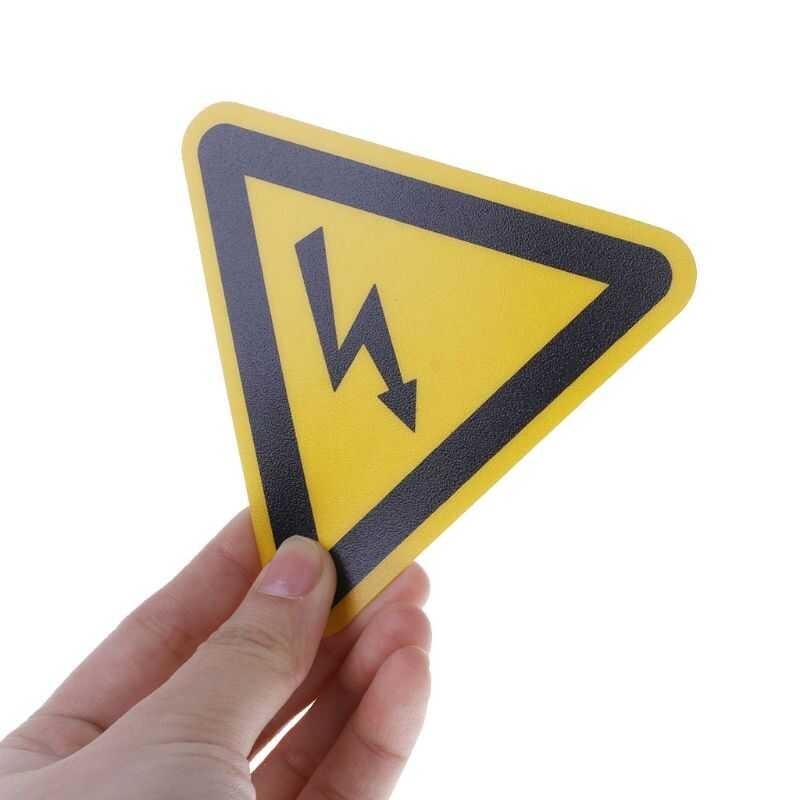 ¤ Electrical Shock Hazard/ High Voltage Stickers 3 Sizes For Internal ...