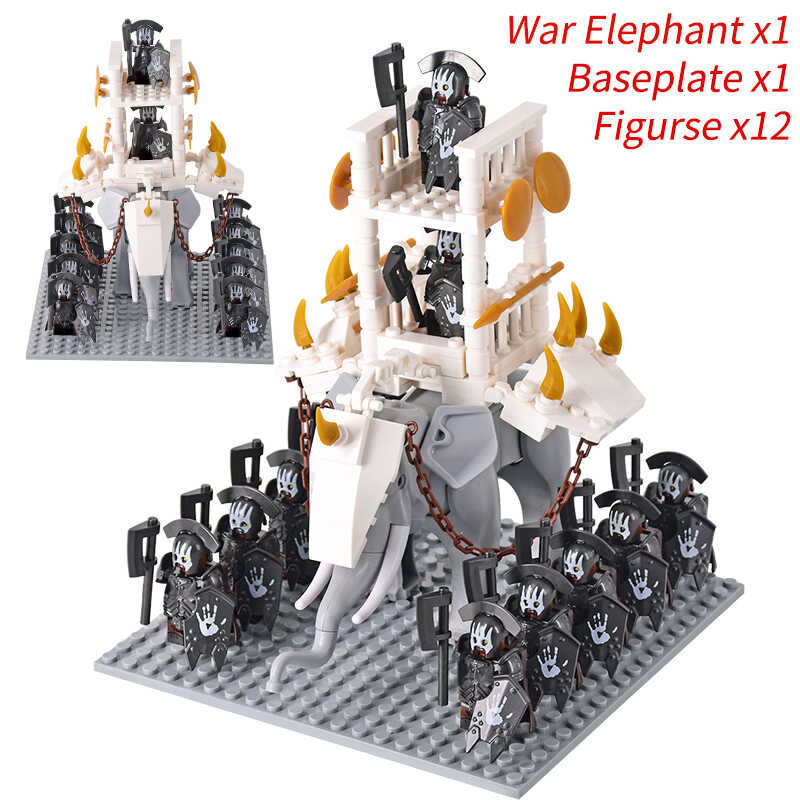 xxc Medieval Lotr Haradrim Mammoth Knights Orcs War Elephant Mount ...