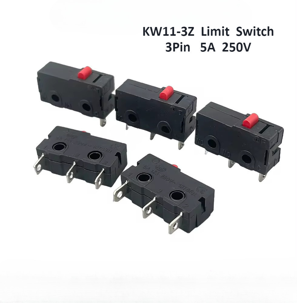 20/10 Pieces KW11-3Z Small Micro Limit Switch Travel Switch 3 Pin 5A ...