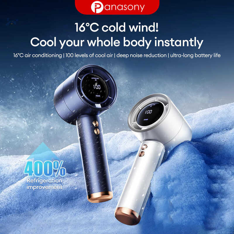 Mini Panasony Rechargeable Handheld Fan Sa Lanyard 6000Mah 100 Level ...