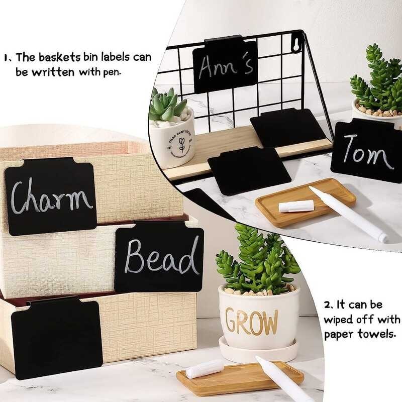 20PCS/SET Mini Chalkboard Table Price Tag Holder 9*7CM Food Label ...