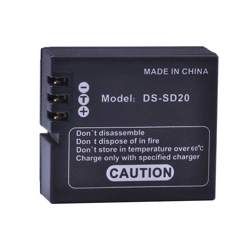 3Pcs Ds-Sd20 & Battery+Digital Charger Para Sa AEE Sd18 Sd19 Sd20 Sd22 ...