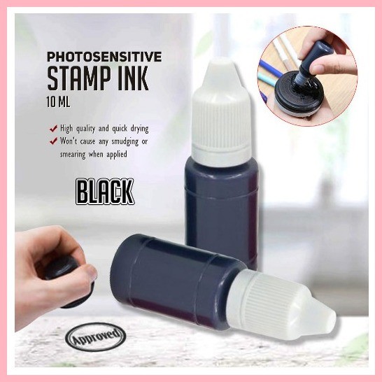 10ml) Oil Based Photosensitive Stamp Ink for Company Stamps/Self Inking ...
