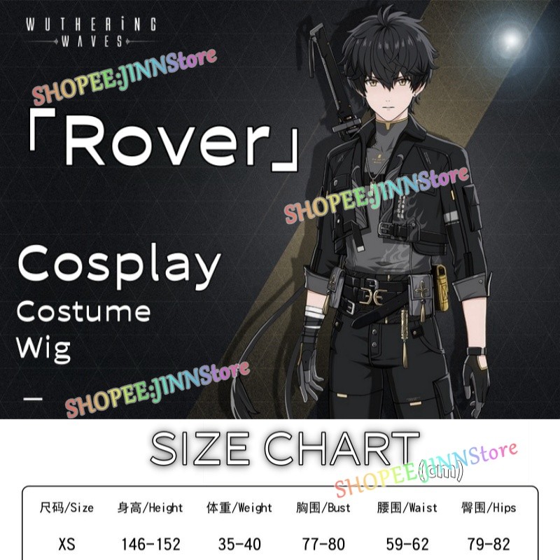 - JINN - XS-3XL WUTHERING WAVES ROVER Cosplay Costumes Male ROVER ...