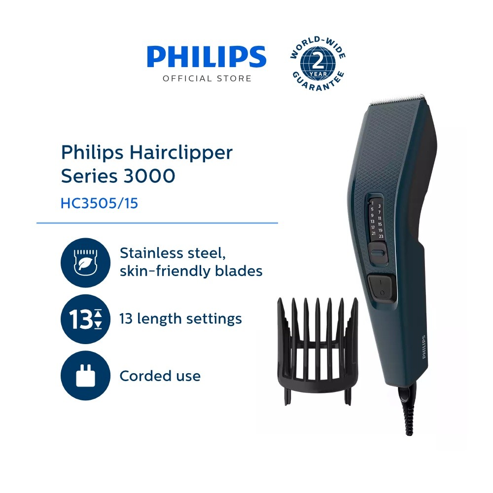 Philips Hairclipper Series 3000 HC3505/15 with Trim-n-Flow Technology ...