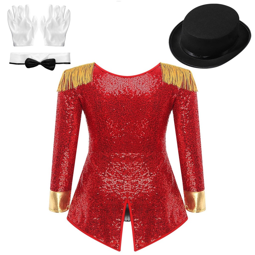 Women Circus Ringmaster Outfit Halloween Masquerade Cosplay Costume ...