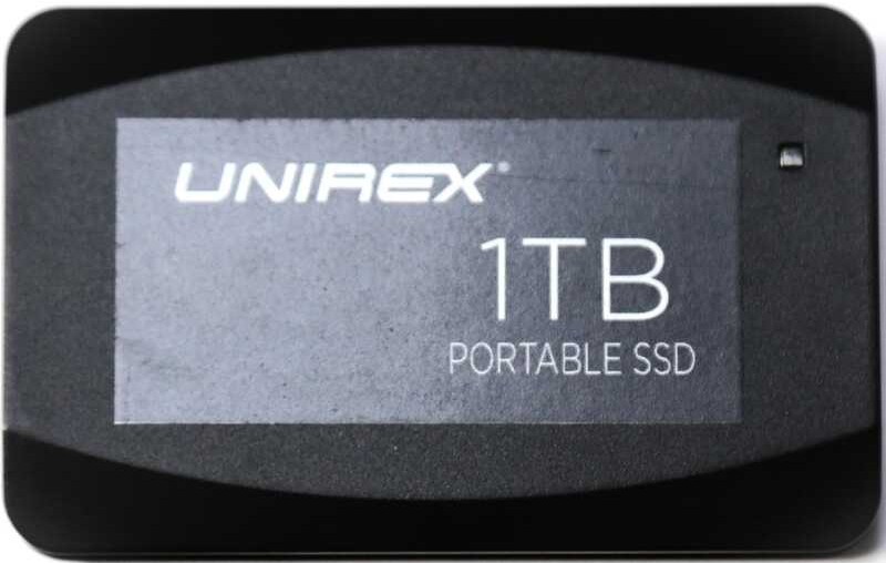 1TB Premium Unirex SSD 1100MB\/S Read Write, USB-C Cable Included with ...