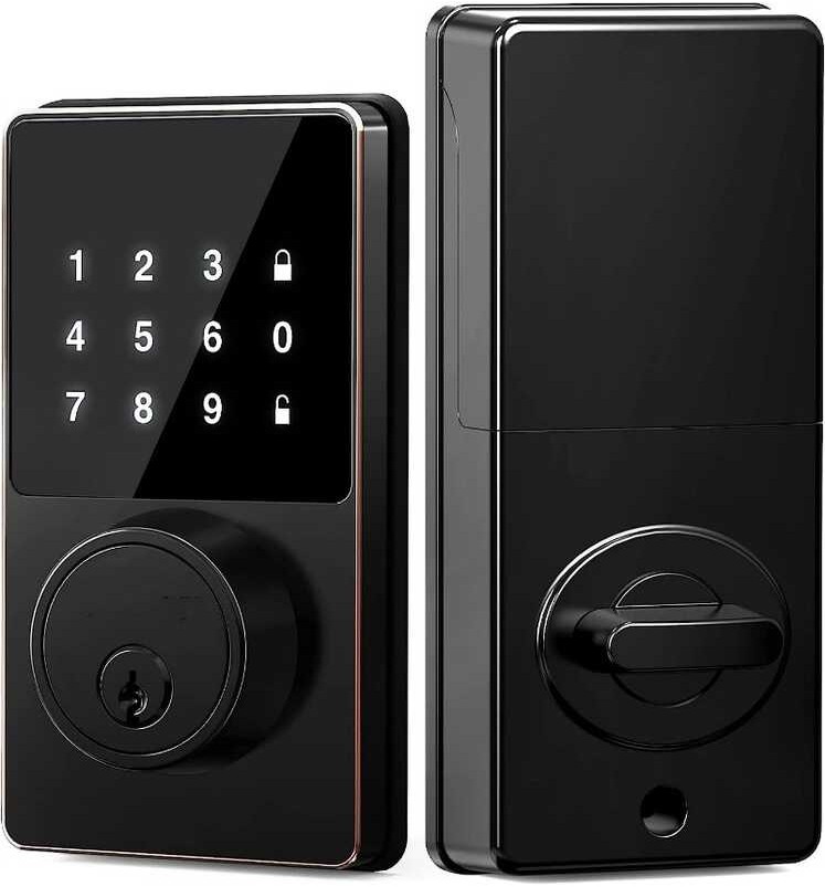 Smart Code Lock Keyless Entry Door Lock With Touch Screen Keypad Easy ...