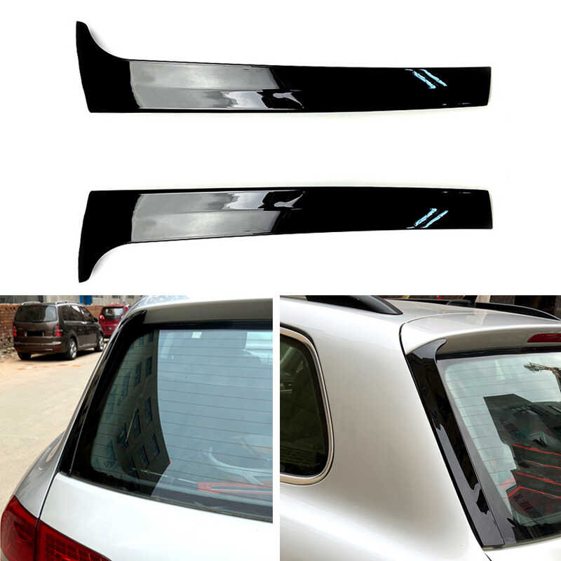 VW For Touareg Car Rear Window Side Spoiler Gloss Black ABS Spoilers ...